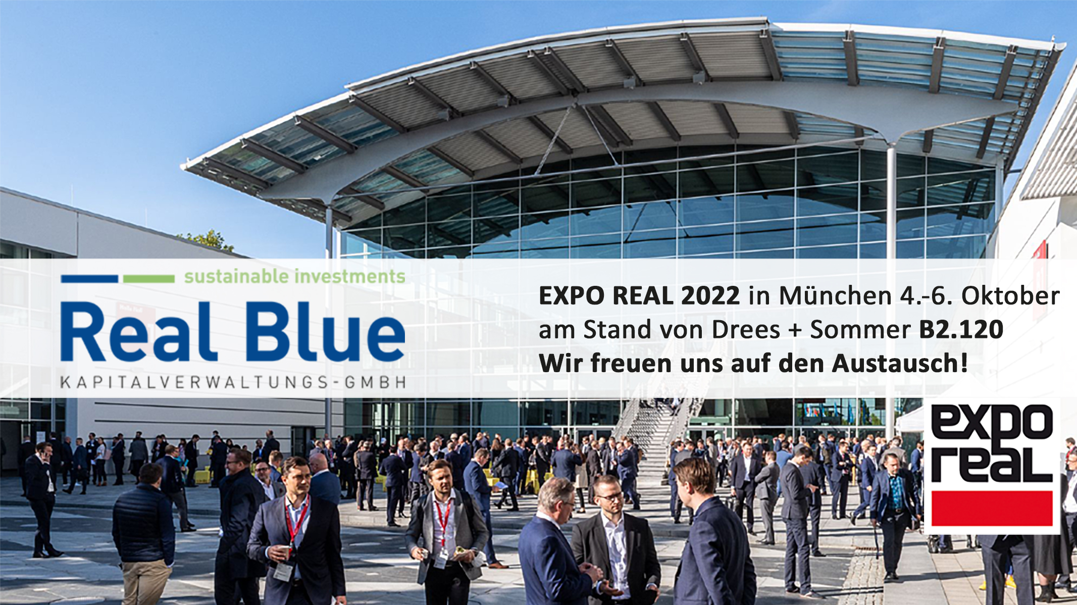 Expo Real 2022 - Wir freuen uns auf ein Wiedersehen! - RealBlue